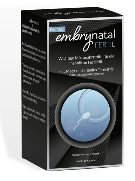 Embrynatal Fertil Male Fertility Capsules - 60 Capsules – 800derma